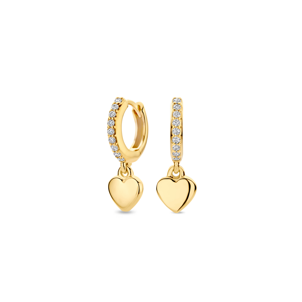 Creole Classic Hoop Pavé 11mm & Heart – FJF JEWELLERY
